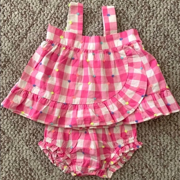 GAP | Matching Sets | Babygap Two Piece Pink Plaid Set | Poshmark
